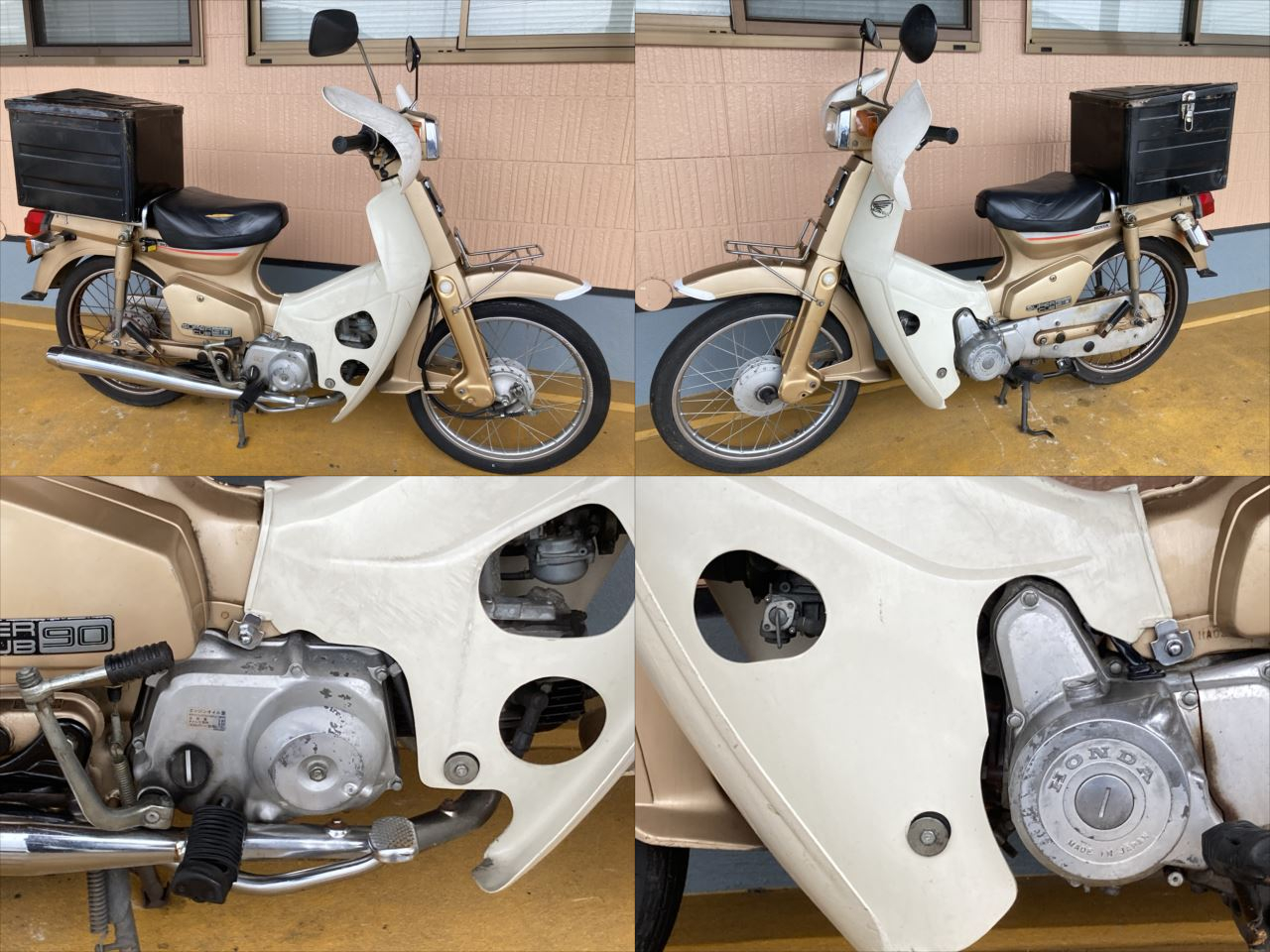 日本代購代標第一品牌【樂淘letao】－H1-0126 ホンダ C90-E スーパーカブ90 ステー セット 3点 純正 【HA02-136～ セル付き 3速 動画有】